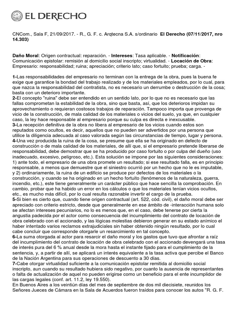 Fallo Vicio Oculto | PDF | Sentencia (ley) | Demanda judicial