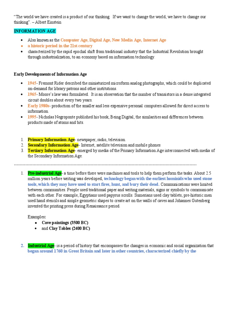 2 Information Age | PDF | Information Age | Telecommunications
