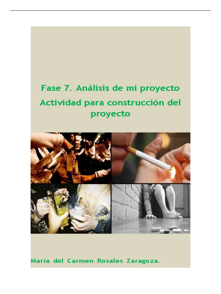 FASE 7 Analisis de Mi Proyecto | PDF | La dependencia de sustancias | Alcoholismo
