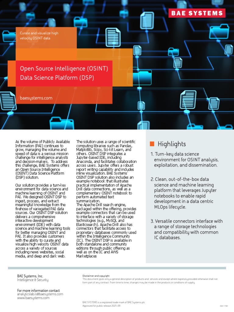 0921-1158V3 AWS OSINT Data Sheet | PDF | Data | Software