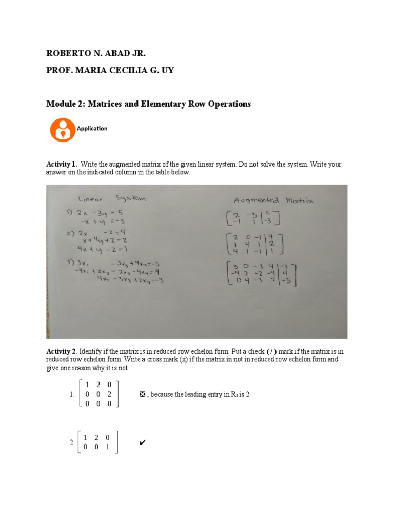 Math 63 Activity Unit 1 Module 2 Pdf