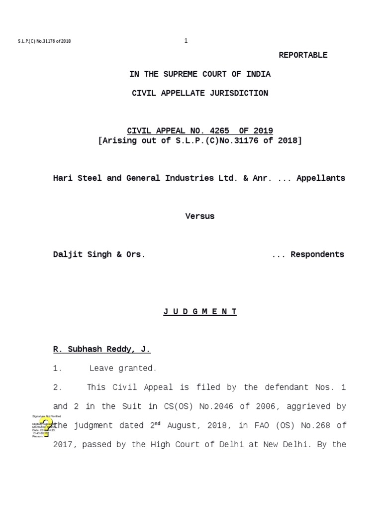 Supreme Court Ruling on Property Dispute | PDF | Lawsuit | Judgment (Law)