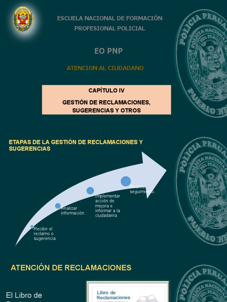 Gestión del Libro de Reclamaciones PNP | PDF | Gobierno