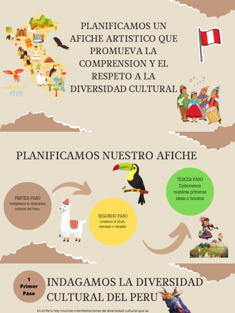 Afiche sobre la Diversidad Cultural Peruana | PDF | Póster