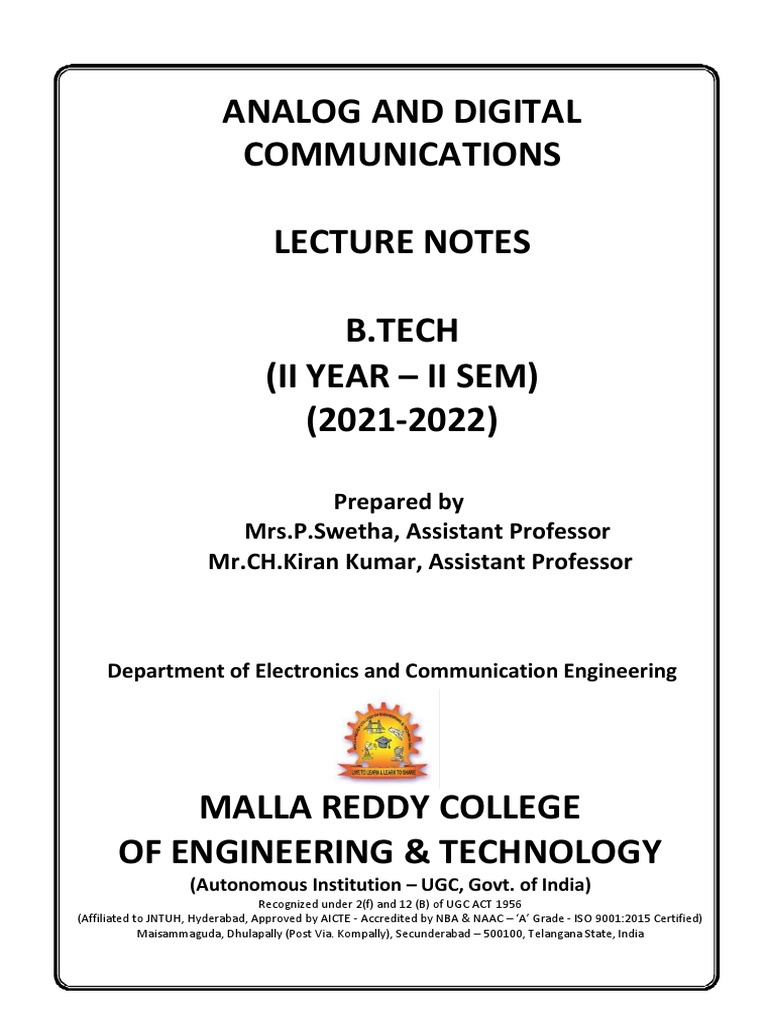Analog And Digitalcommunications Pdf Frequency Modulation