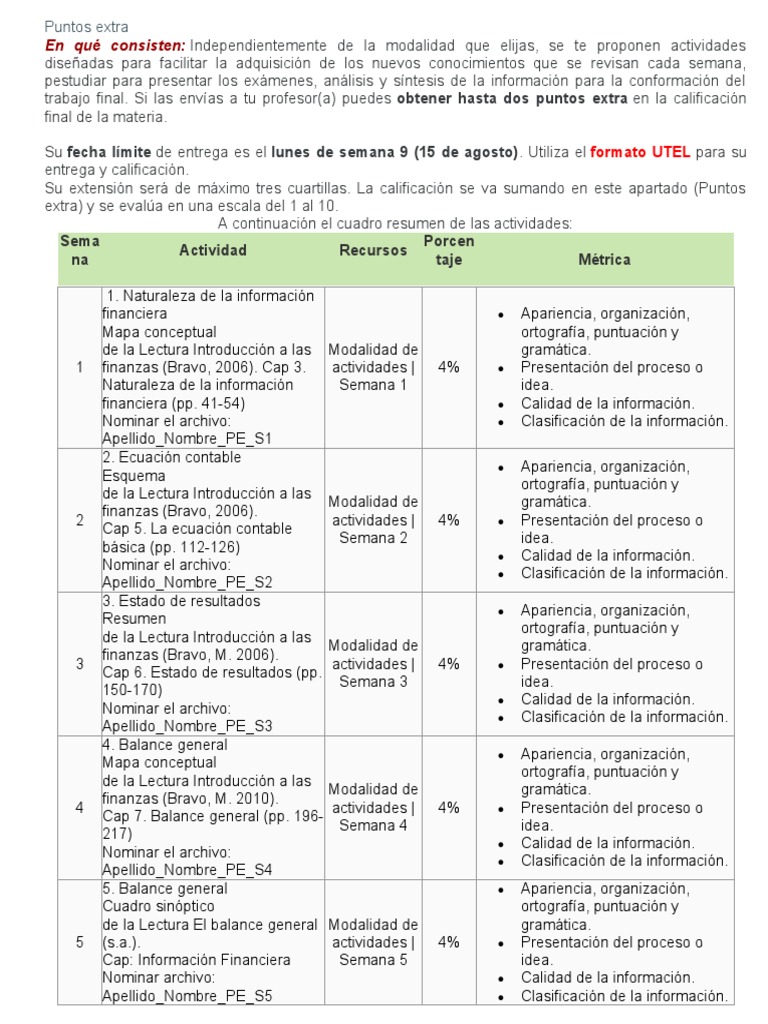 Puntos Extra | PDF