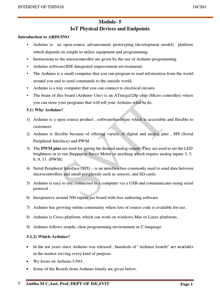 Module 5 | PDF | Raspberry Pi | Arduino