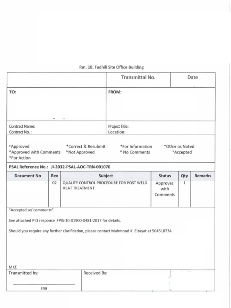 PWHT procedure | PDF