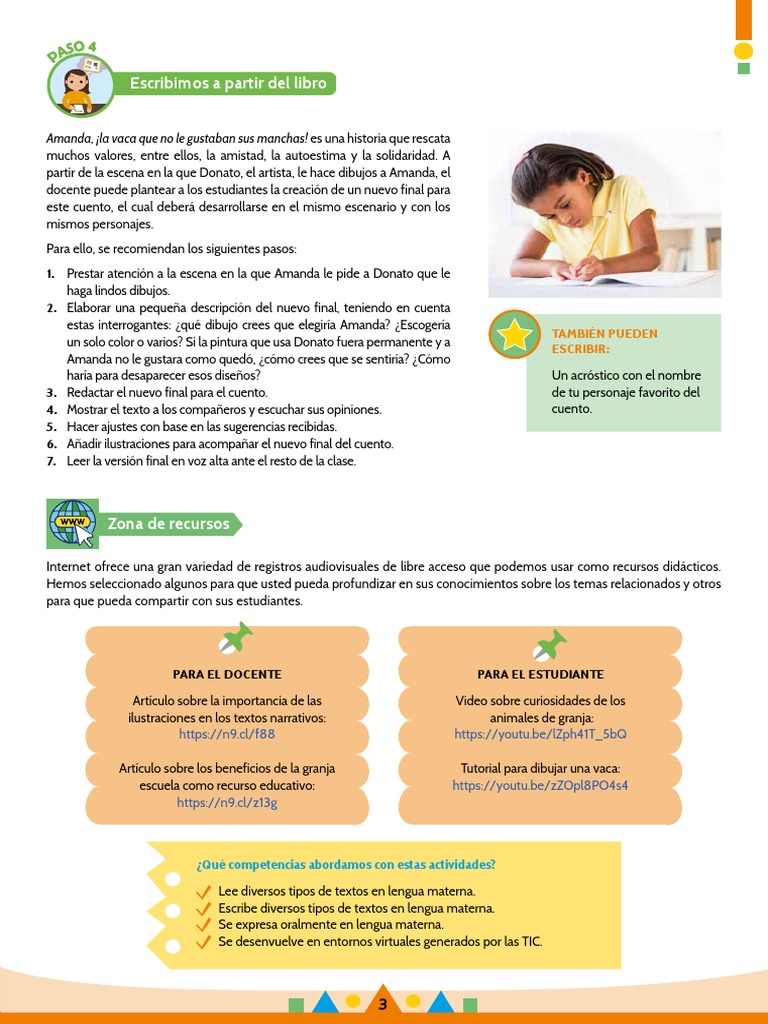 GUIA DE LECTURA - AMANDA LA VACA QUE NO LE GUSTABAN SUS MANCHAS (Plan ... GUIA DE LECTURA - AMANDA LA VACA QUE NO LE GUSTABAN SUS MANCHAS (Plan ...