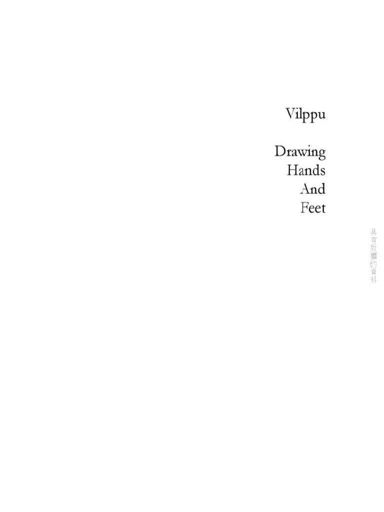 Vilppu Drawing Hands and Feet | PDF