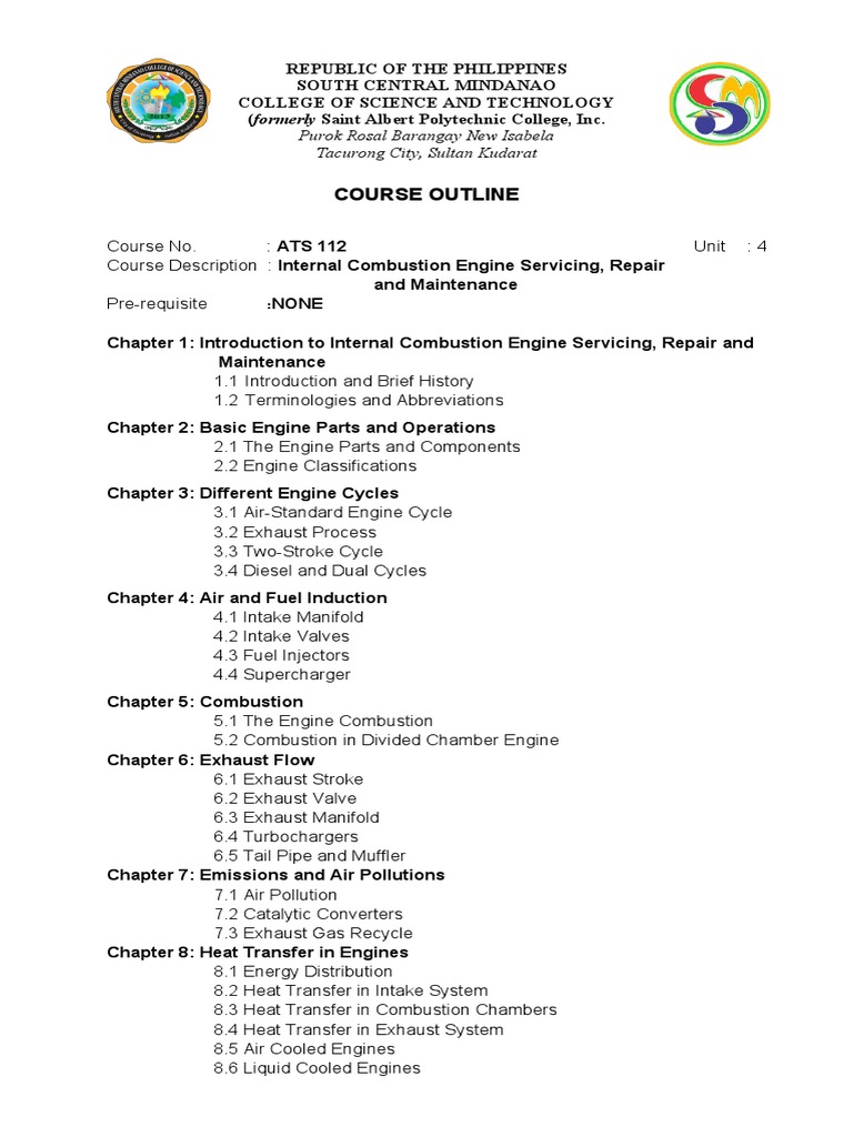 AUTOMOTIVE POWERTRAIN COURSE Outline | PDF | Internal Combustion Engine ...