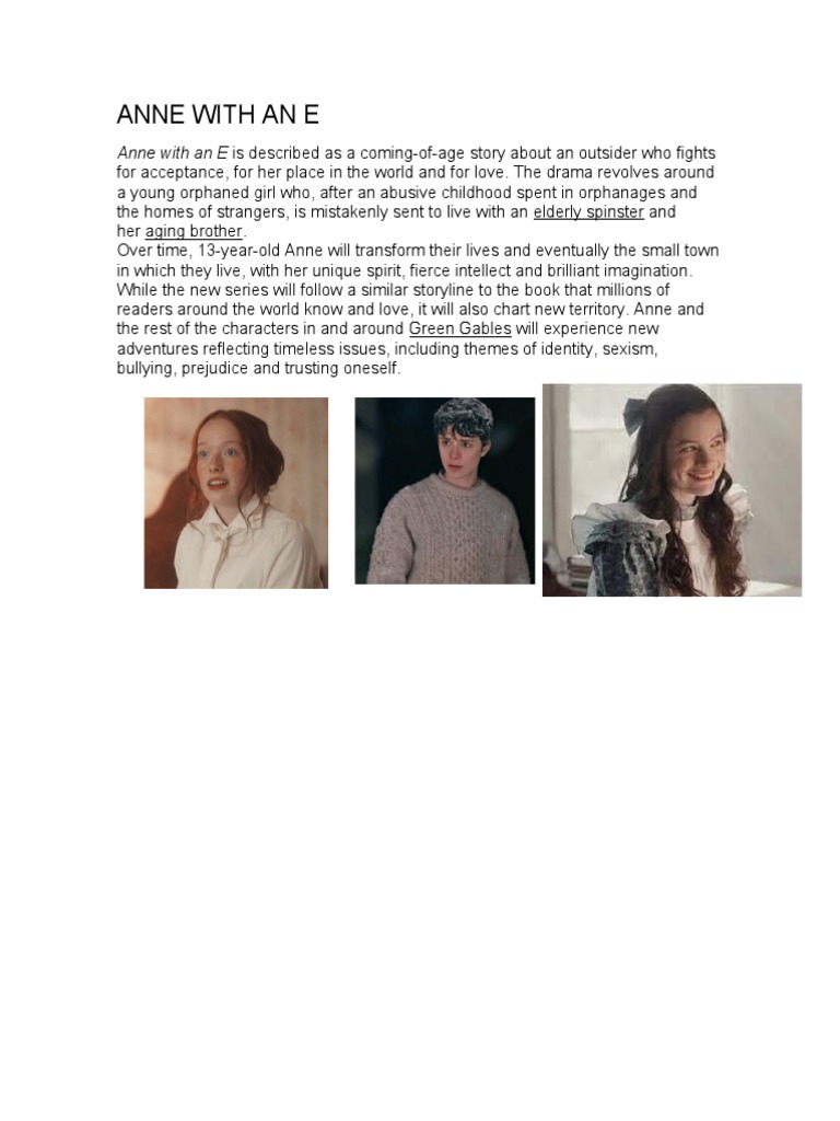 Anne With An e | PDF