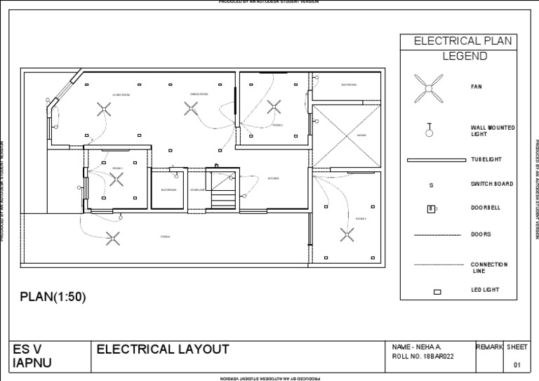 Electrical Layout Es House Plan | PDF | Buildings And Structures ...