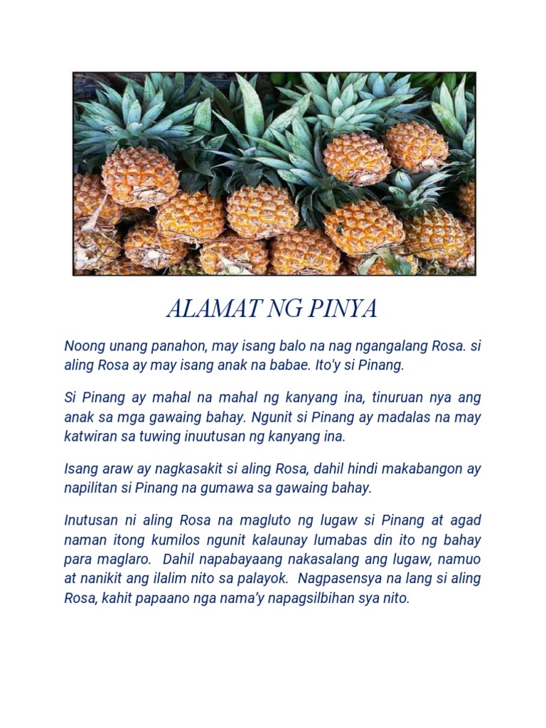 Alamat NG Mangga | PDF