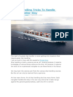 Speed Through Water or Speed Over Ground | PDF | Navigation | Ships