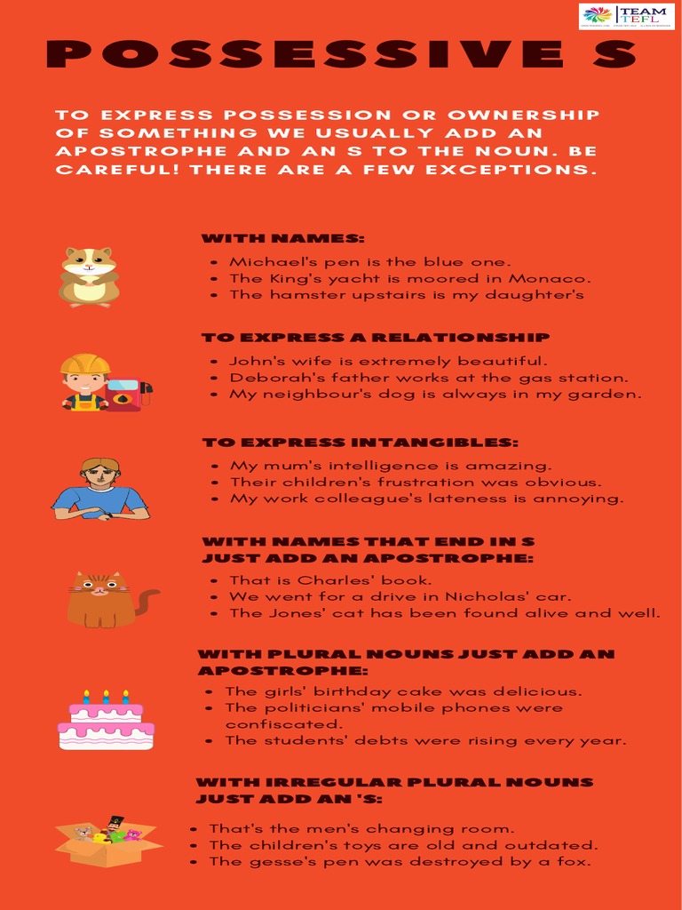 Possessive S | PDF | Question | Preposition And Postposition