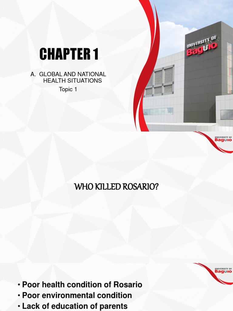 Global and National Health Situation | PDF | Cancer | Respiratory Diseases