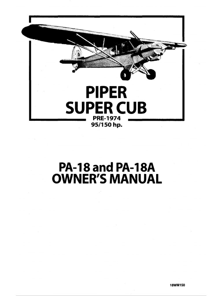 POH Piper Super Cub PA18 150 | PDF