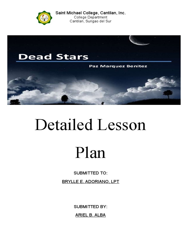 Lesson Plan on "The Dead Star" | PDF | Lesson Plan | Cognitive Science