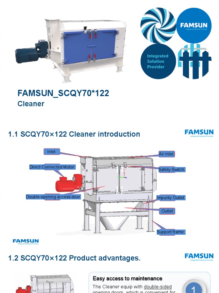 Famsun SCQY70×122 Cleaner | PDF | Manufactured Goods | Equipment