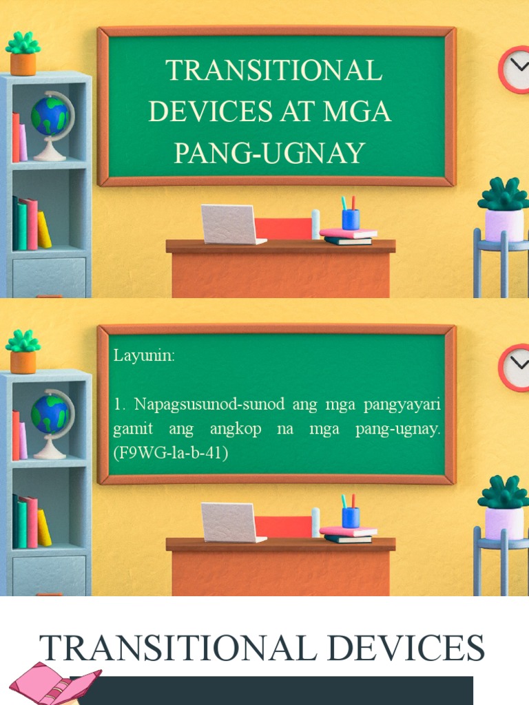 Day 3 Transitional Devices at Mga Pang Ugnay | PDF