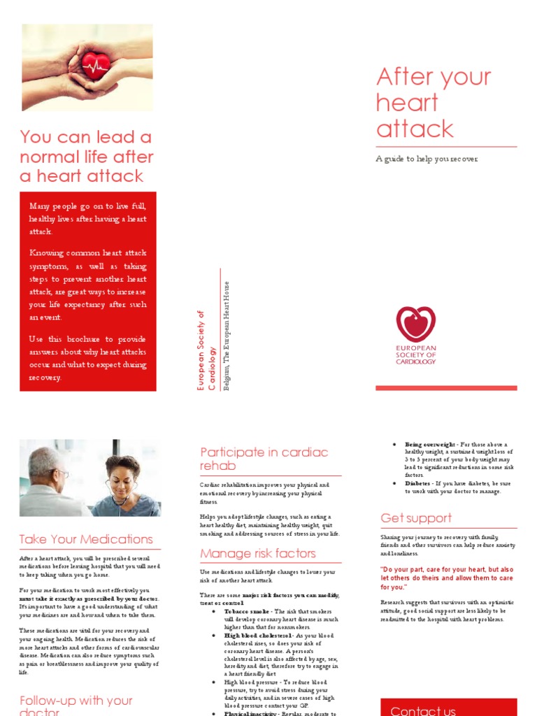 After your heart attack: A guide to recovery | PDF | Cardiovascular ...