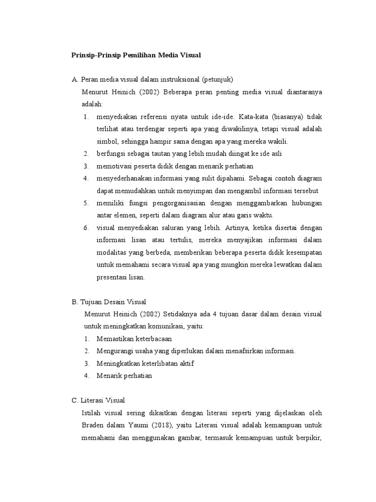 Prinsip Prinsip Pemilihan Visual | PDF