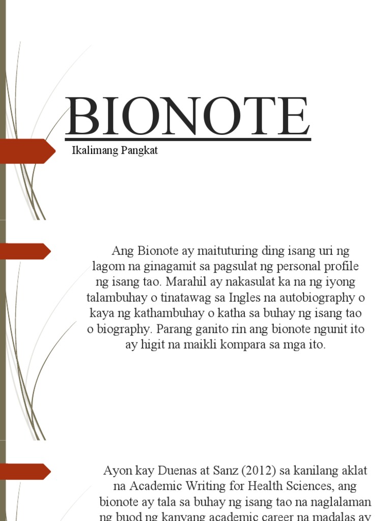 BIONOTE | PDF
