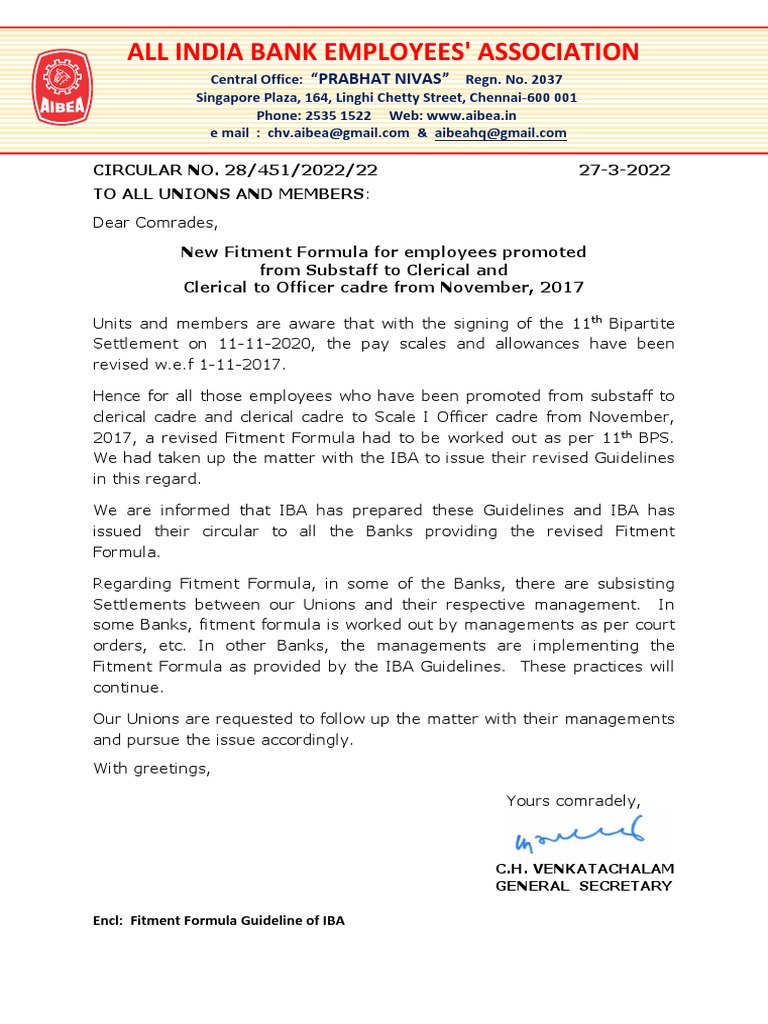 Fitment Chart Wef Nov 2017 | PDF | Employment | Employment Compensation