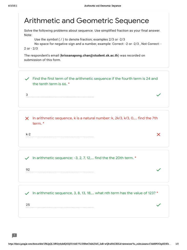 Arithmetic And Geometric Sequence Pdf Arithmetic Numbers