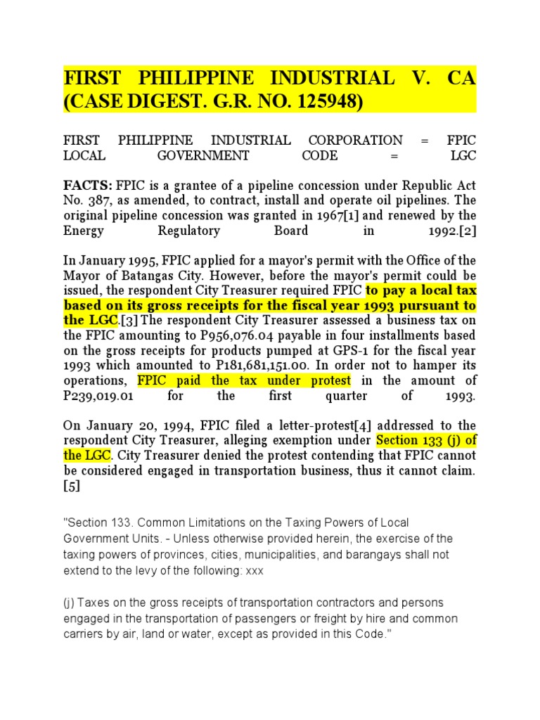 Oil Pipeline Operators are Common Carriers Exempt from Local Business ...