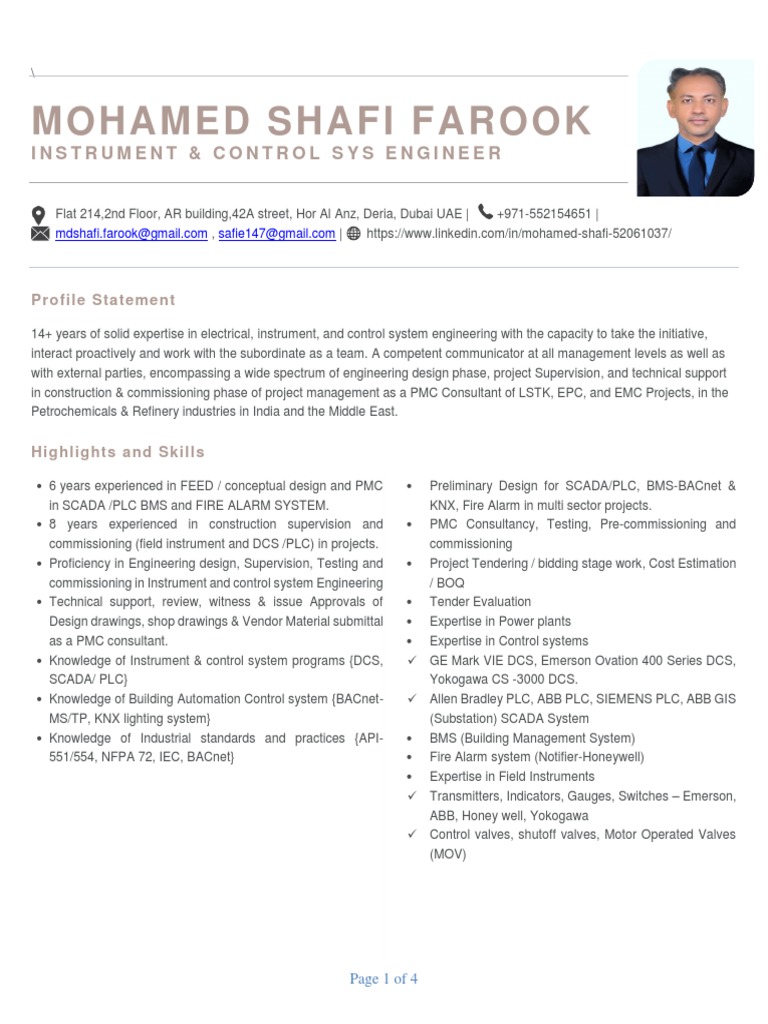 CV Free Template Modern9 Trusted Taupe | PDF | Thesis | Scada