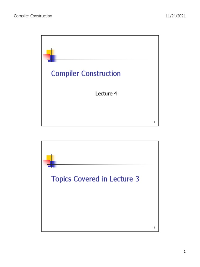 Specification and Recognition of Tokens Using Regular Expressions and Finite State Automata ...