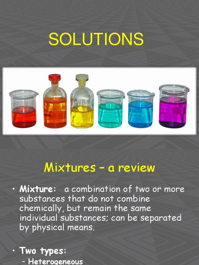Lesson 2. Concentration of Solutions | PDF | Mixture | Solubility