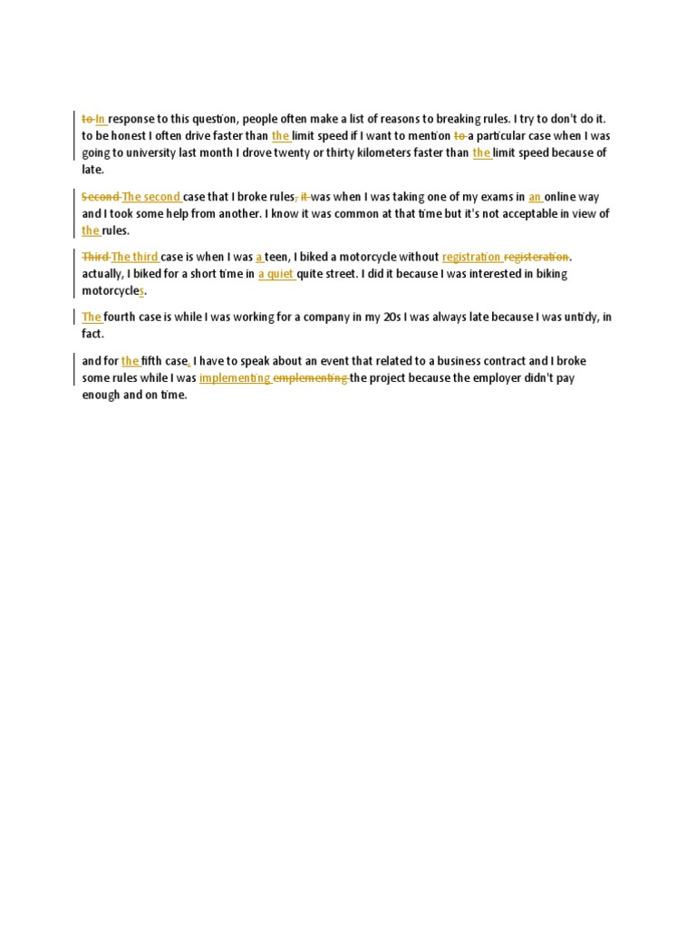 Reasons for Breaking Rules: Personal Reflections | PDF