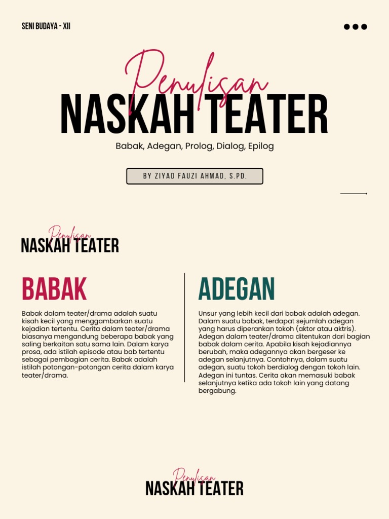 Perbedaan Babak dan Adegan dalam Drama | PDF | Fiksi Umum