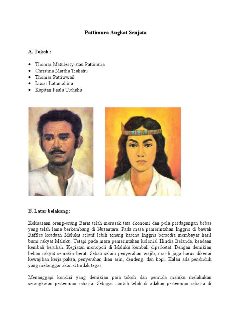 Pattimura Angkat Senjata | PDF