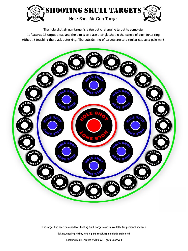 Hole Shot Air Gun Target - Shooting Skull Targets | PDF