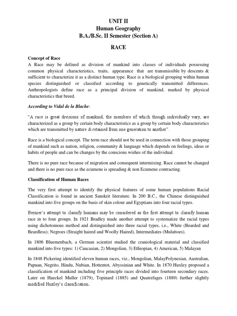 Race | PDF | Race (Human Categorization) | Human Evolution