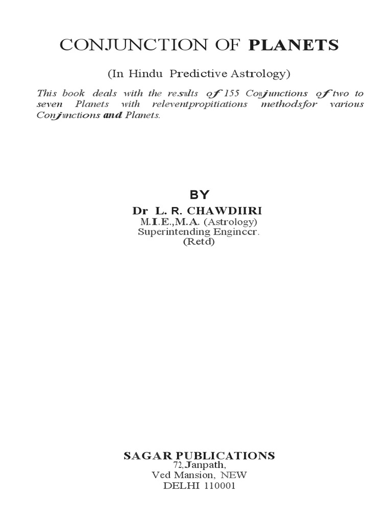 Planetary Conjunctions in Astrology | PDF | Planets In Astrology ...