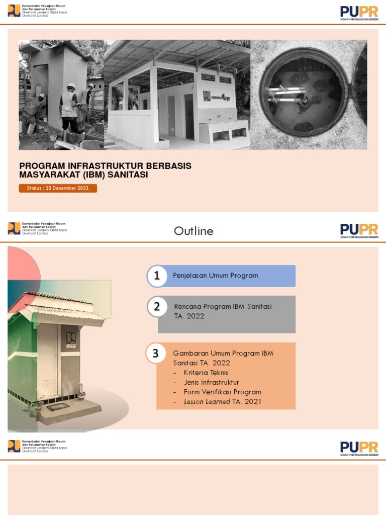 Program IBM Sanitasi 2022 dan Sanimas | PDF