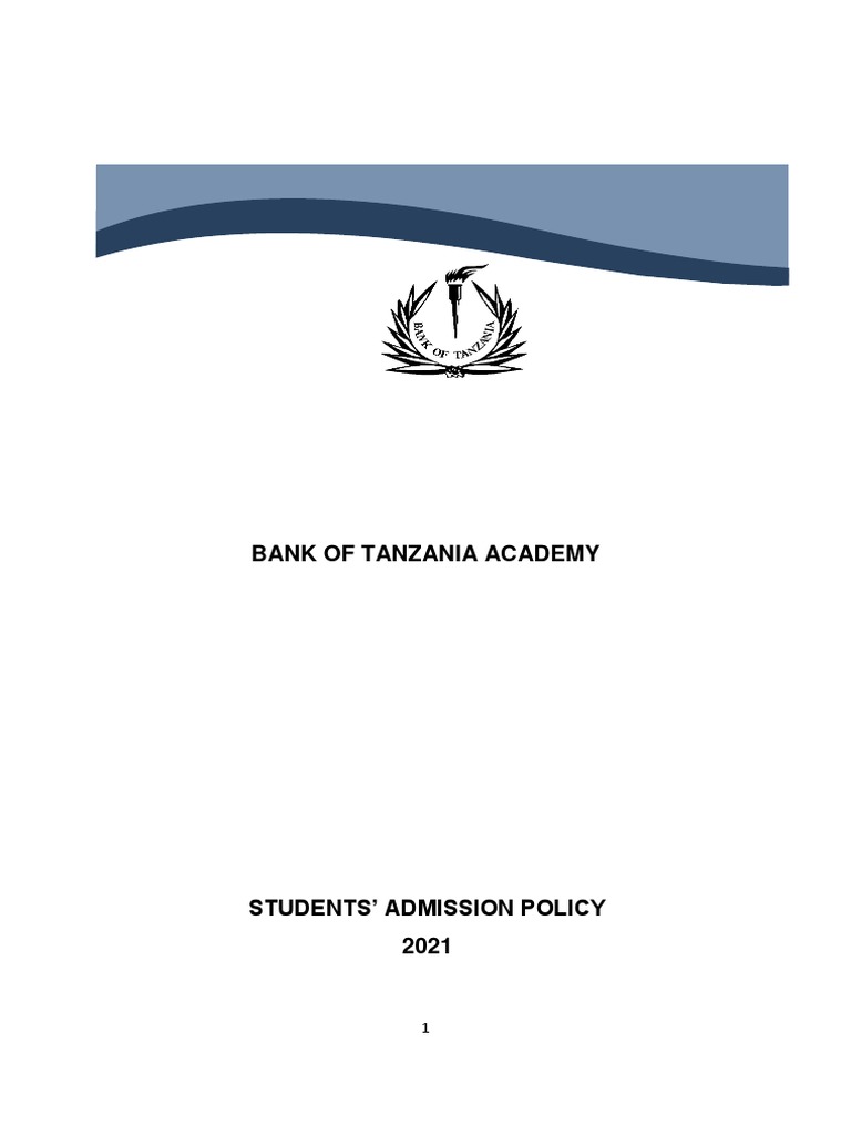 BOT Academy Student Admission Policy 2021 | PDF | University And ...