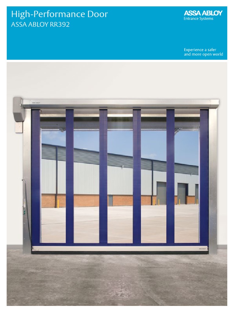 Assa Abloy RR392 High-Performance Door | PDF | Door | Polyvinyl Chloride
