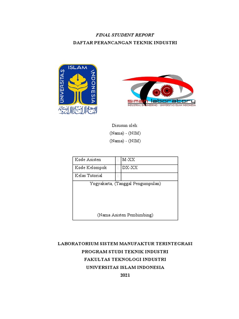 Format Final Student Report DPTI 2021 | PDF
