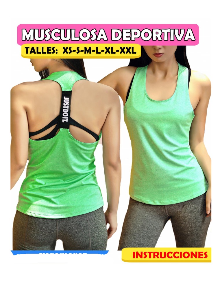 5 Instrucciones Musculosa Deportiva | PDF