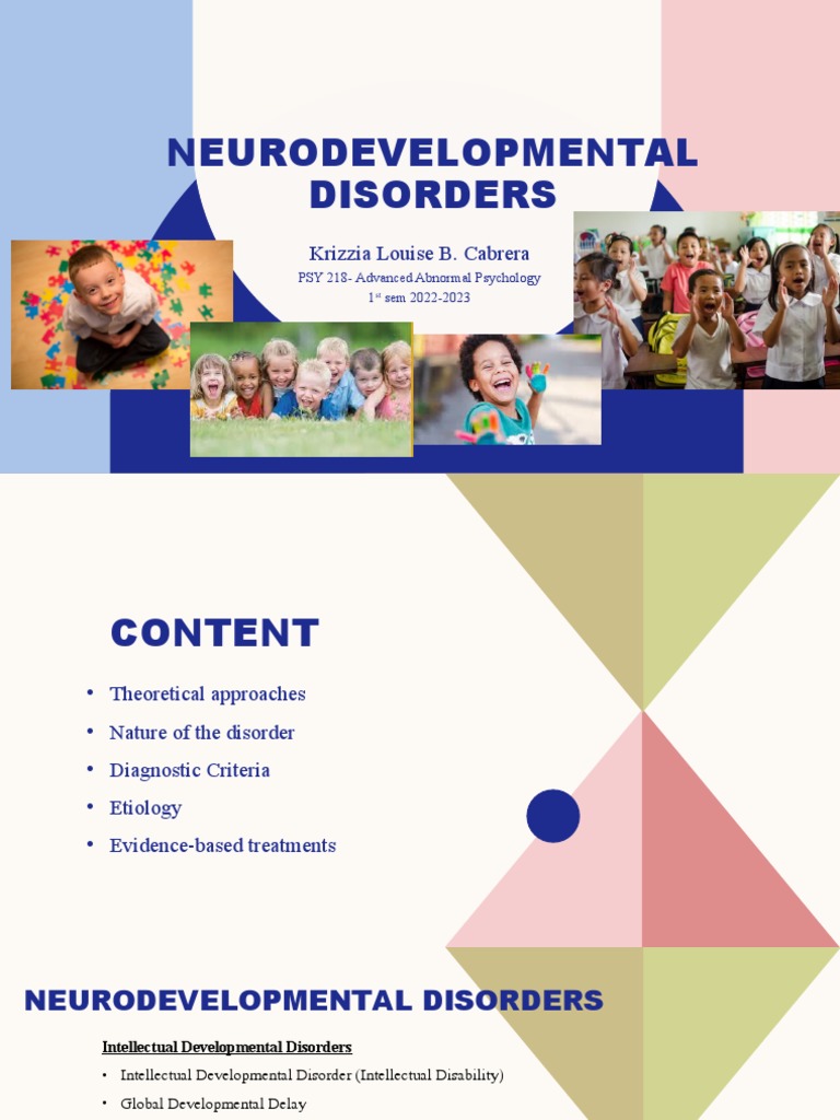 Understanding Neurodevelopmental Disorders: An Overview of Intellectual Disabilities ...