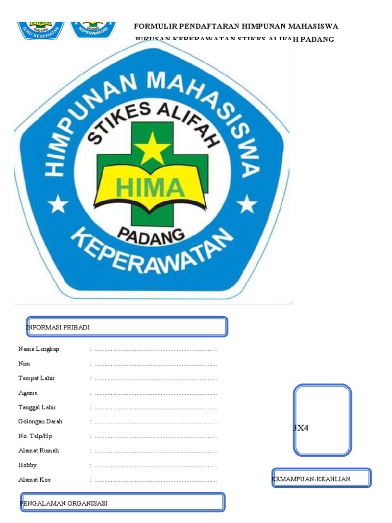 Formulir-Pendaftaran Hima Kep 2022-2023 | PDF