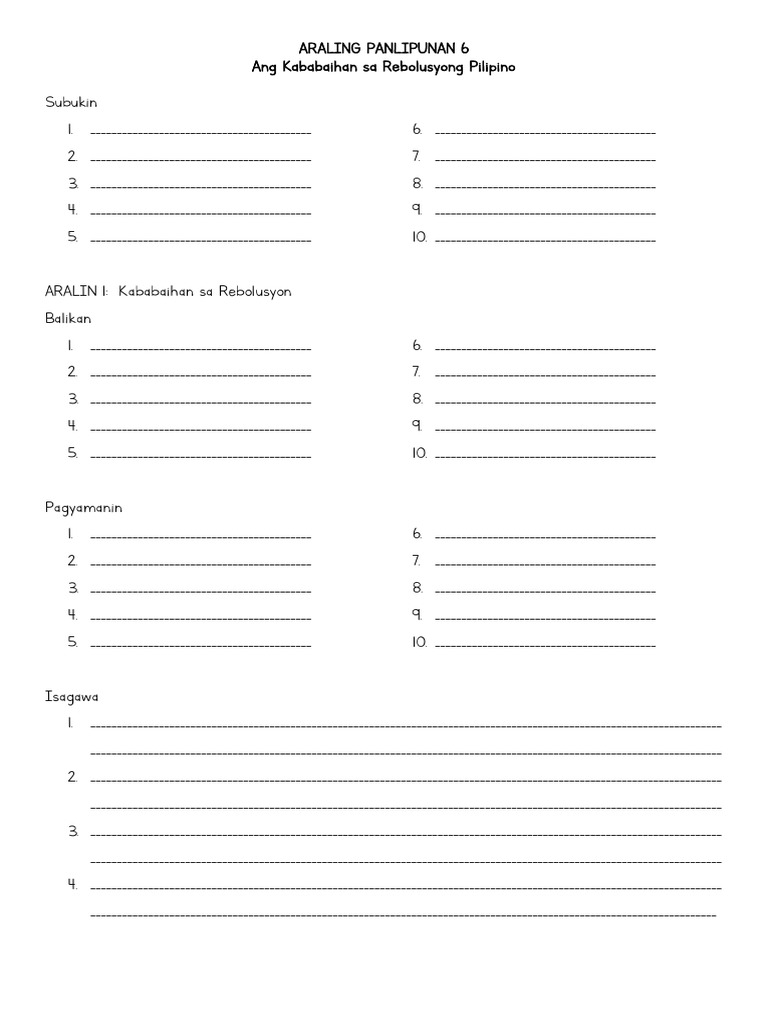 Answer Sheet Quarter 1 Week 4 Grade 6 | PDF | Educational Technology