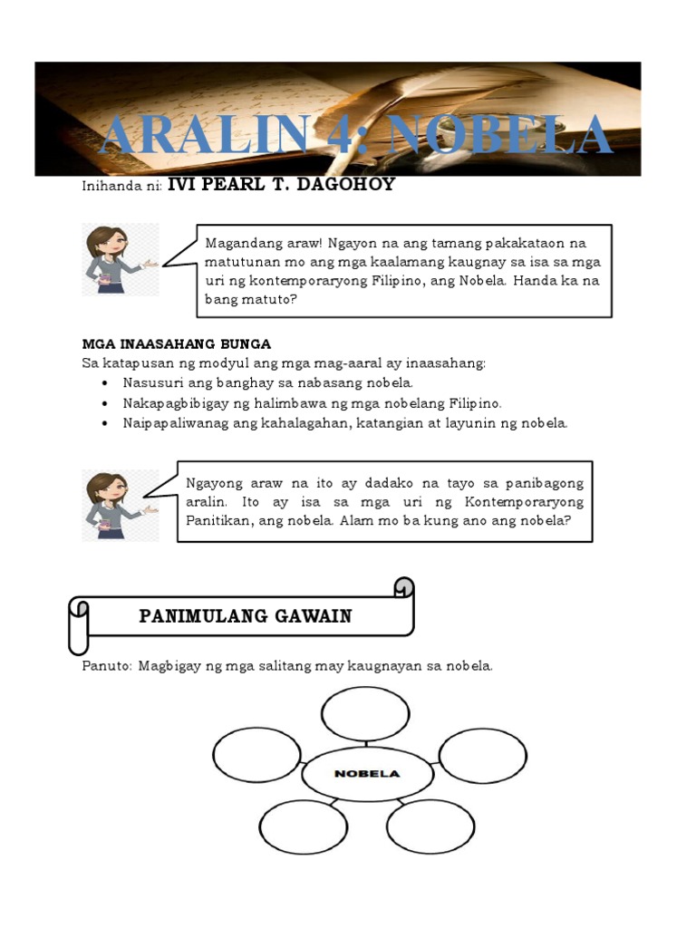 NOBELA MODULE DAGOHOYfinal | PDF