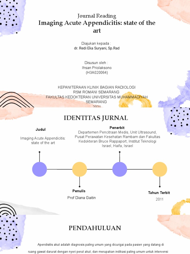 Pencitraan Apendisitis Akut Terbaru | PDF